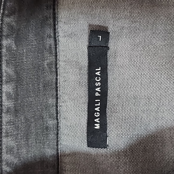 Magali Pascal | Tops | Magali Pascal Alexia Ruffled Denim Blouse L ...